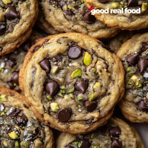 Pistachio Chocolate Chip Cookies - Good Real Food
