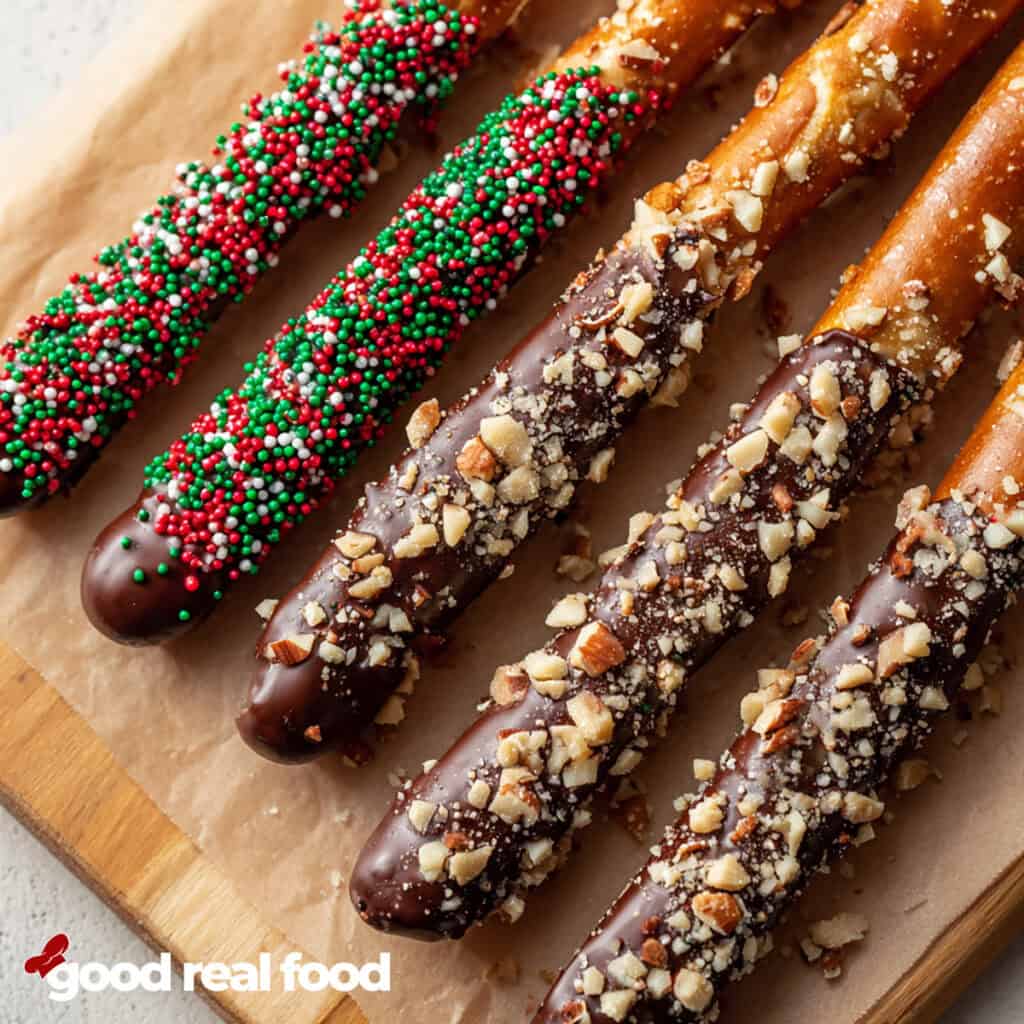 Chocolate Covered Pretzel Rods - Good Real Food