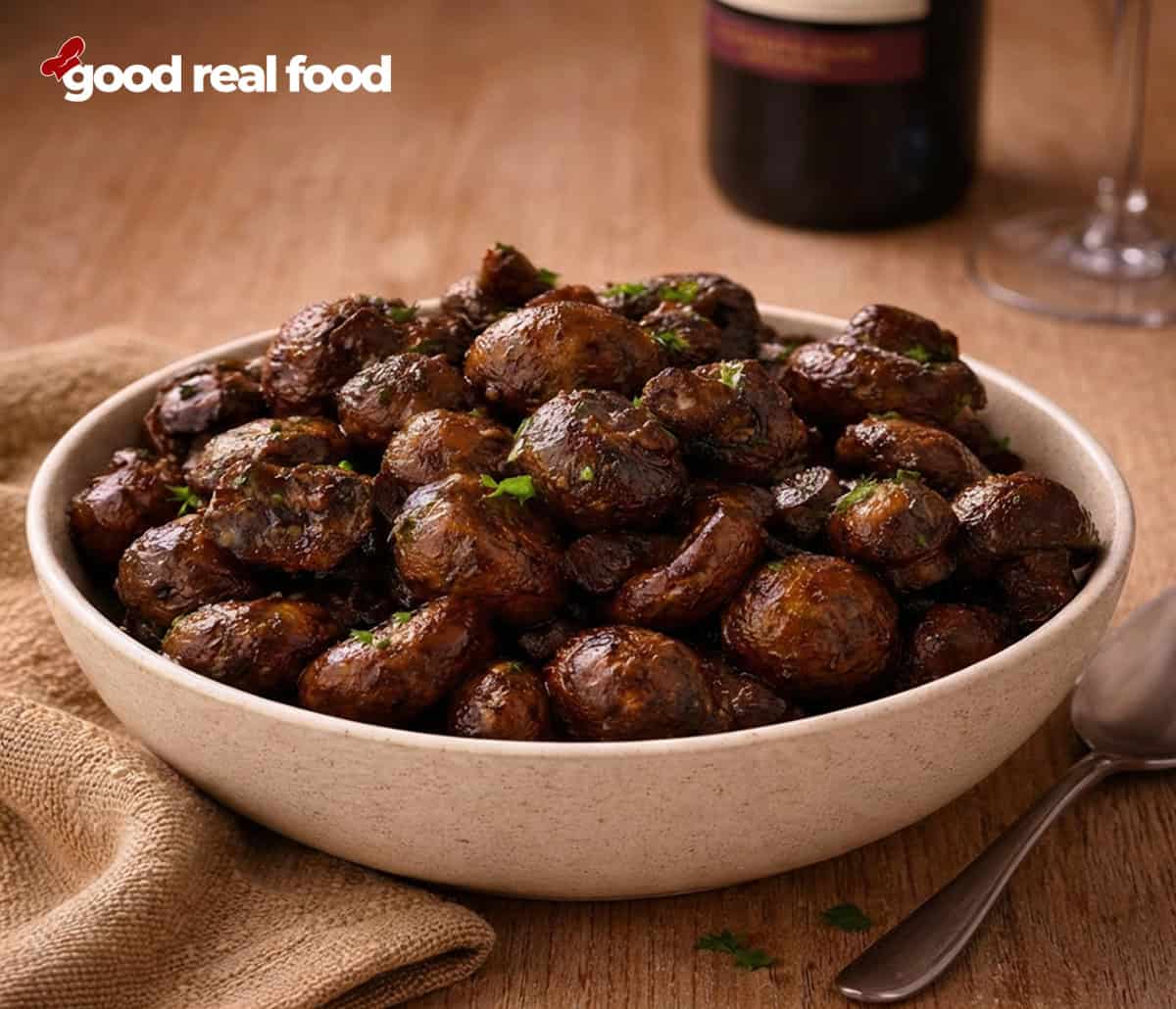 Burgundy Mushrooms - Good Real Food